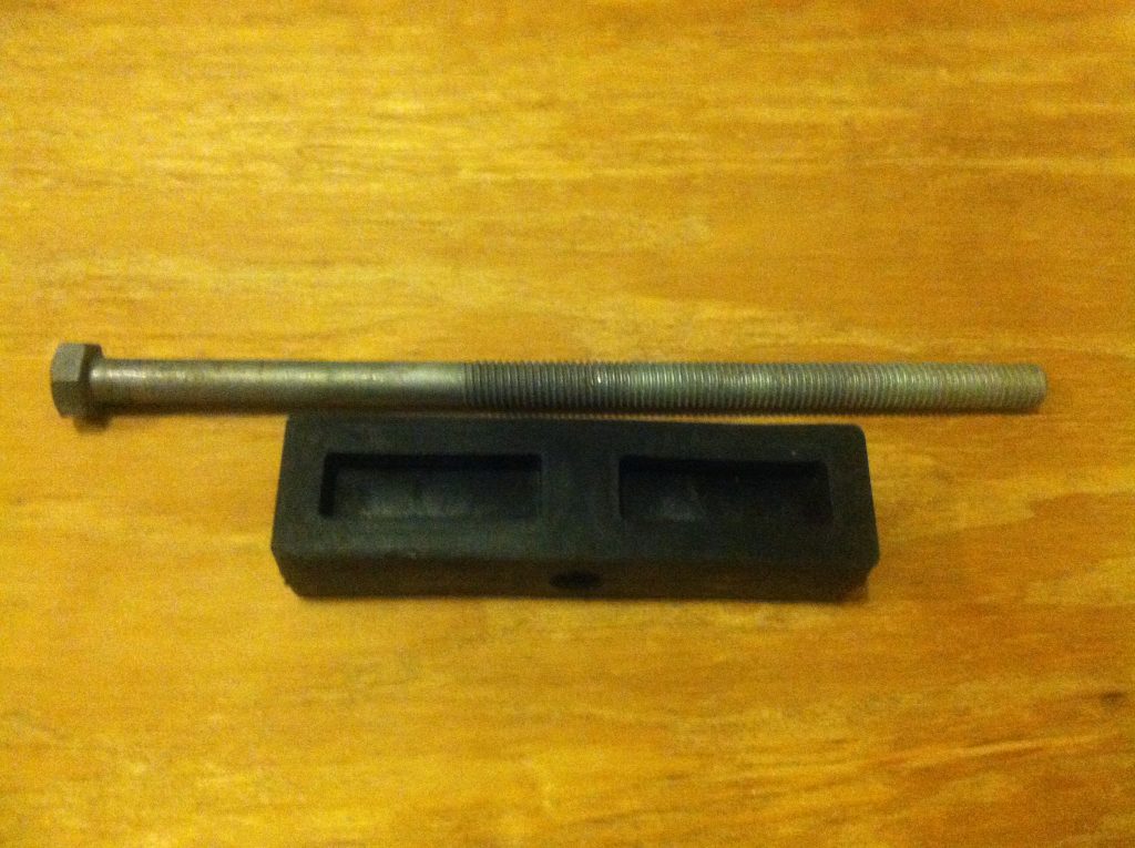 UHMW Block with Bolt - Carolina Docks